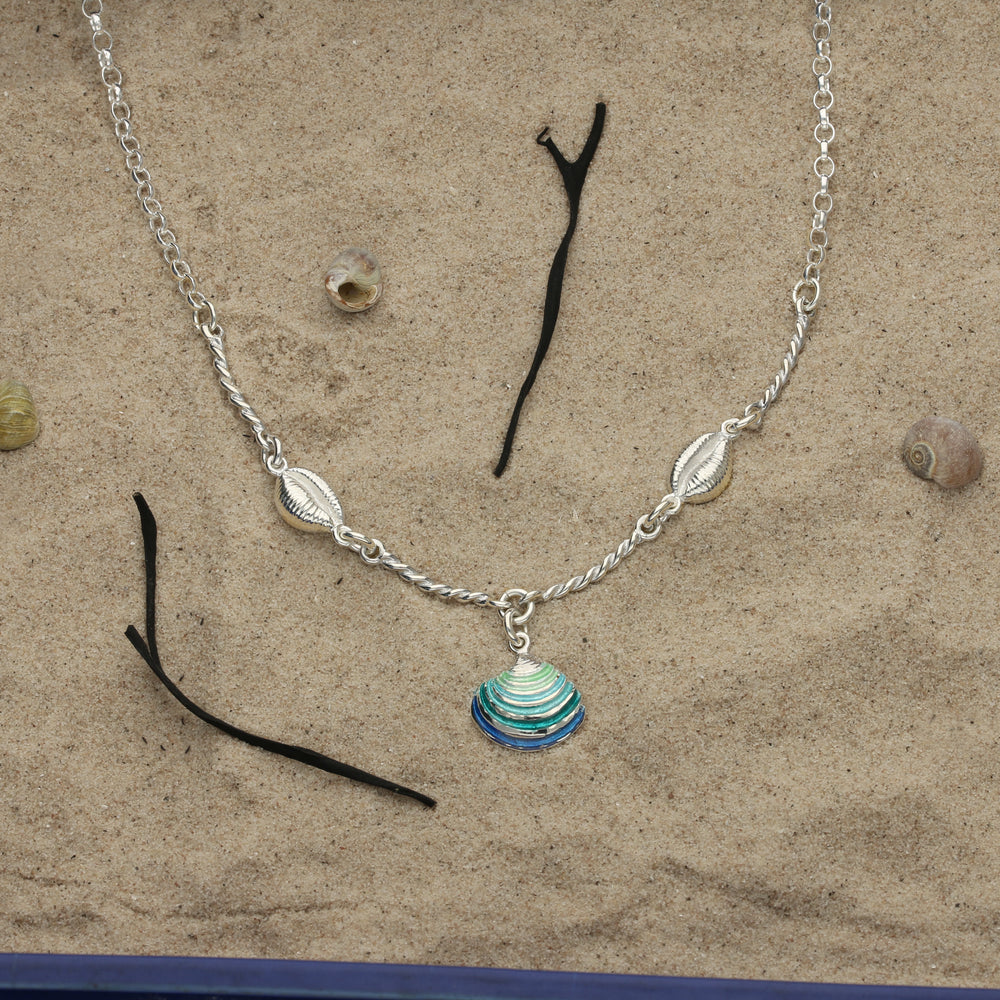 Unique Handmade Round Sea Glass Pendant | Fluke Jewellery