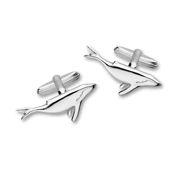 Humpback Whale Silver Cufflinks FCL 6 – Fluke Jewellery